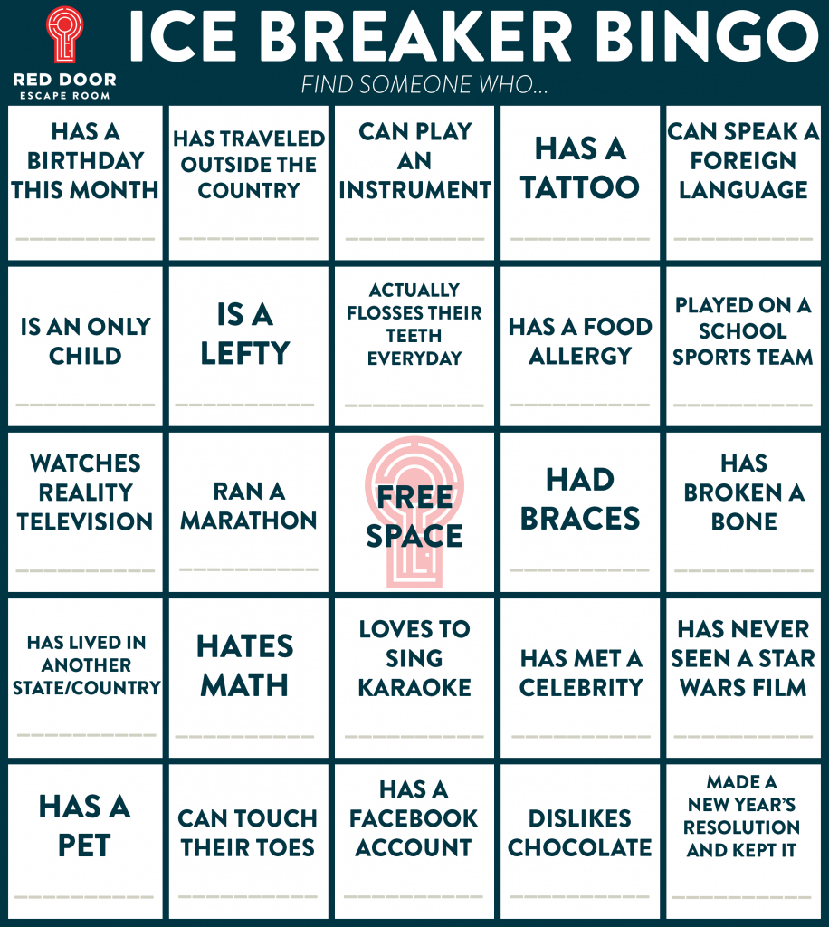 Ice Breaker Girls Night Out People Bingo Printable Party Ideas 